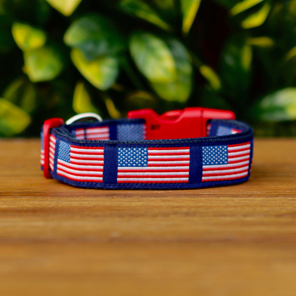 American Flag Dog Collar: XS-L – The Bark Side Dog Collars