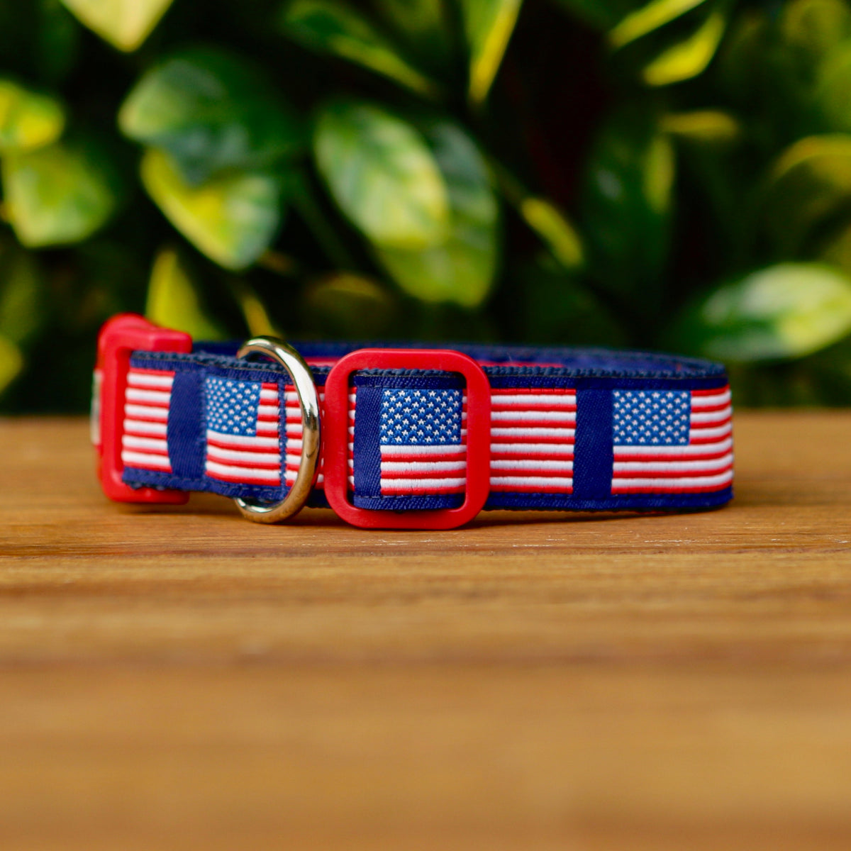 American Flag Dog Collar: XS-L – The Bark Side Dog Collars
