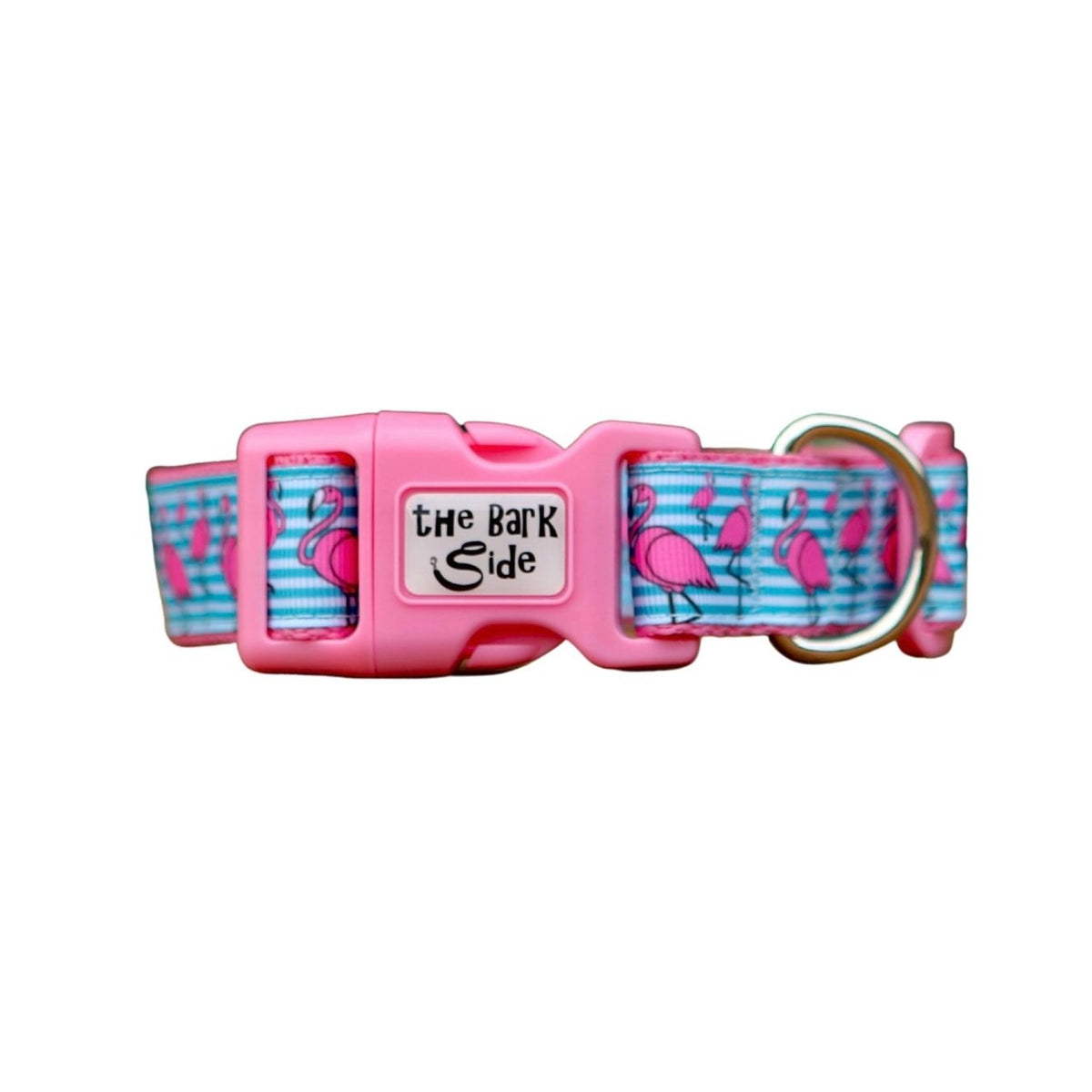 Flamingo Dog Collar: S-L – The Bark Side Dog Collars