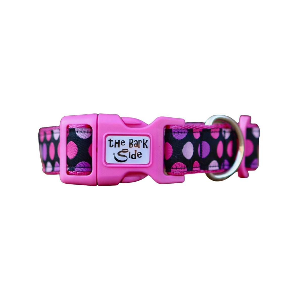 Pink Spot Dog Collar: XS-L – The Bark Side Dog Collars