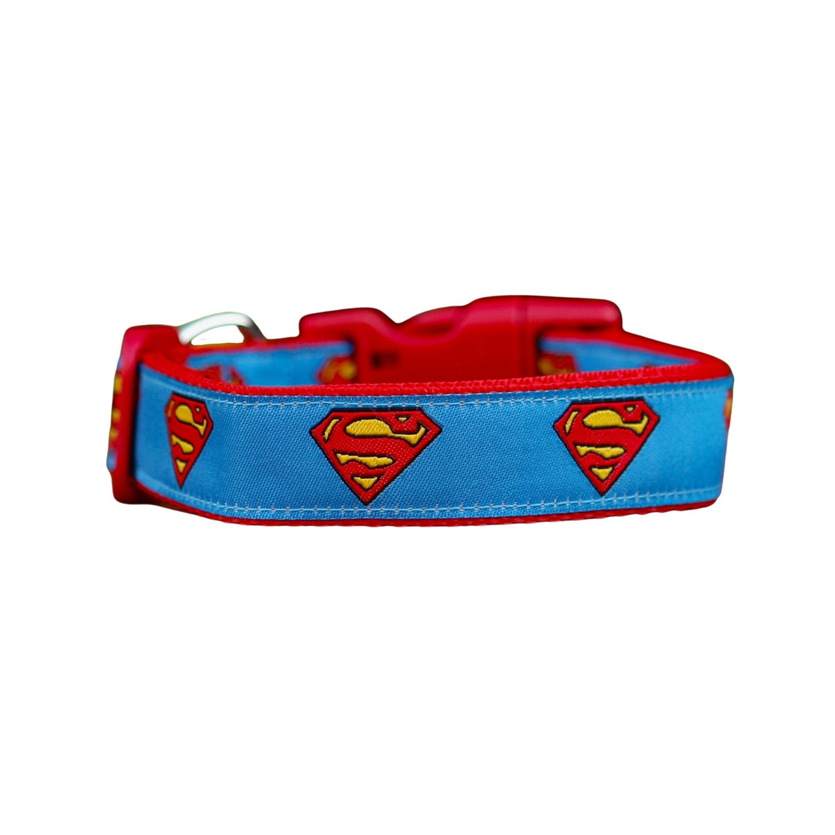 Superman Dog Collar: XS-L – The Bark Side Dog Collars
